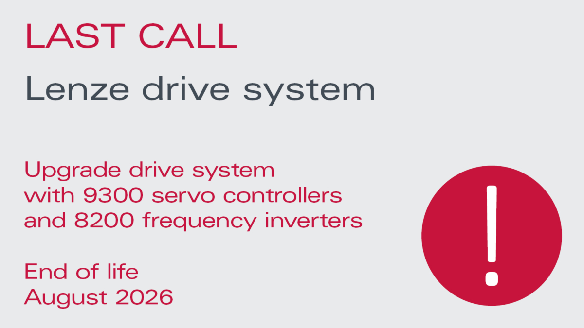 Phase-out «Lenze» drive system with 9300 servo controllers and 8200 ...